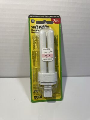 GE Soft White 13W General Purpose Bulb 810 Lumen 10000 Hour F13DBX 23T4 ...