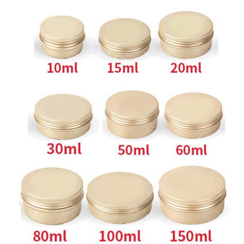 30x 10-50ml Small Mini Round Tin Can Box Metal Jewelry Container Case ...