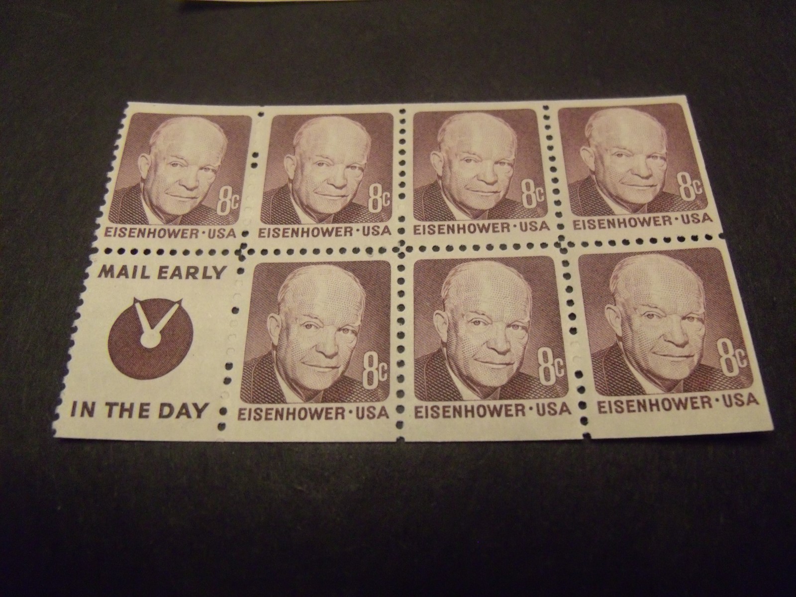 US Postage Stamps 1972 EISENHOWER Scott SC1395d BOOKLET PANEL 7-8c | eBay