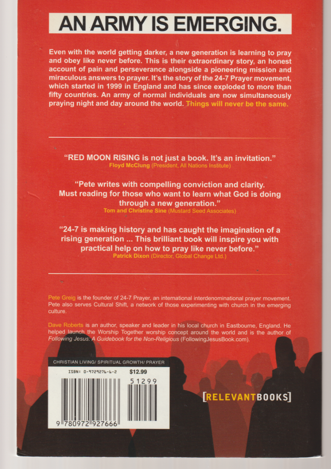 Red Moon Rising TPB Relevant 2005 4th Pete Greig Dave Roberts 24/7 ...