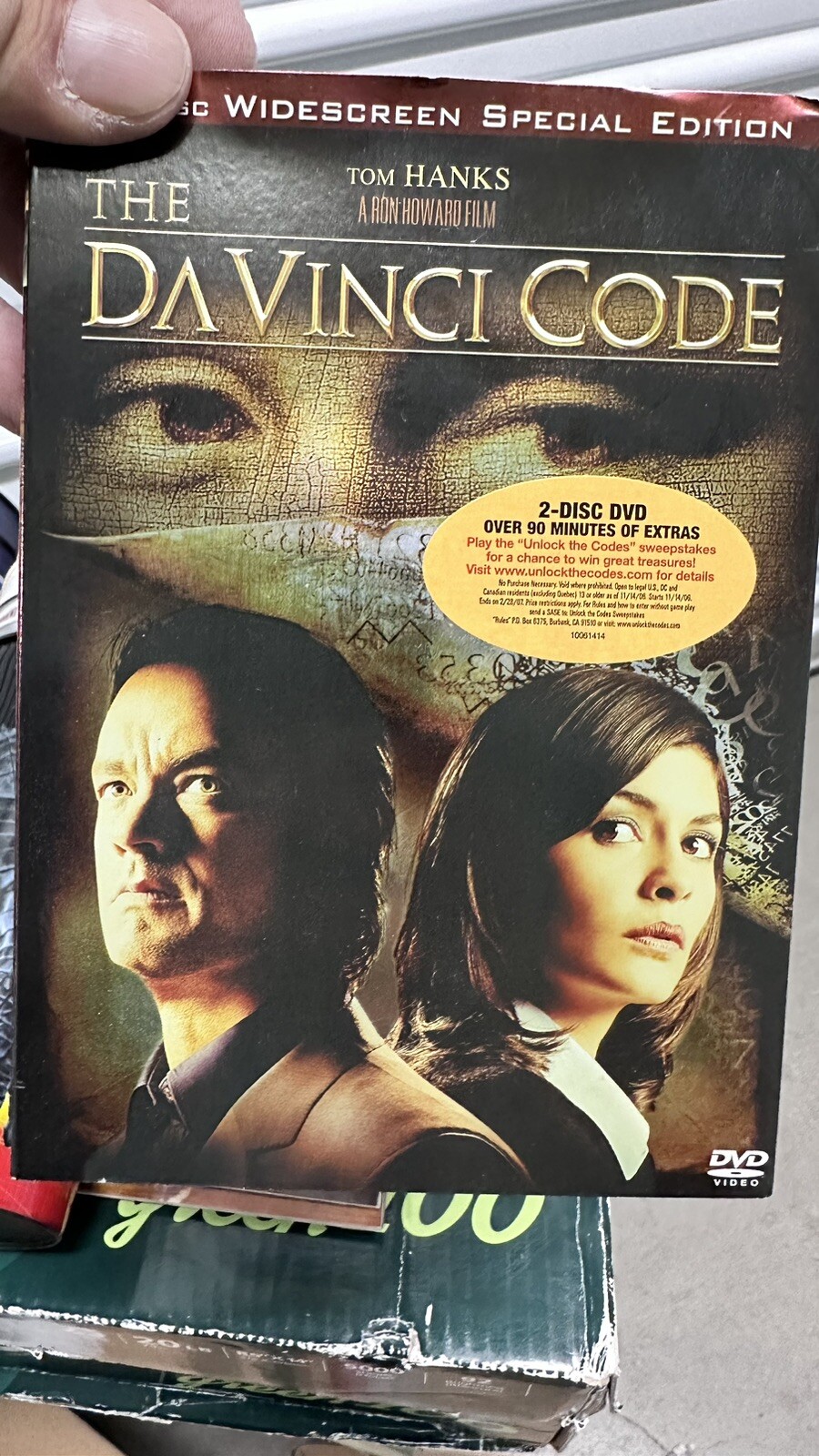 The DaVinci Code (DVD, 2006, 2-disk Set) with cryptex 43396163157| eBay