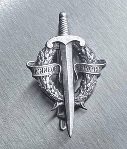 ORIGINAL MILITAIRE INSIGNE BREVET PREPARATION MILITAIRE ARGENT / A ...