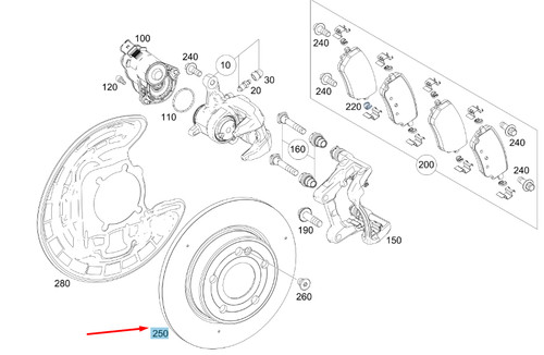 NEW MERCEDES-BENZ CLA C117 REAR BRAKE DISC A247423031207 ORIGINAL NO🇺🇸 ...