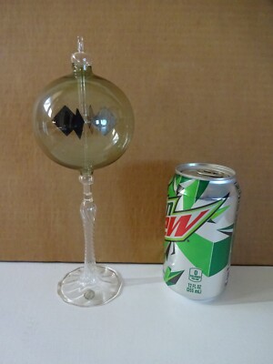 SOLAR RADIOMETER, CROOKES, LIGHTMILL - Green Globe, Clear Swirl stem, 9 ...