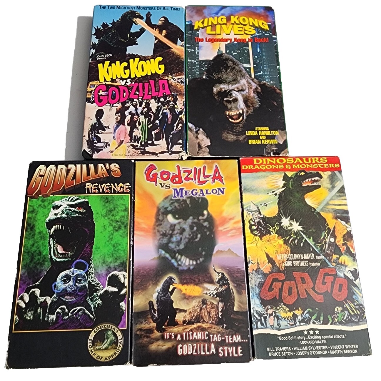 Vintage Godzilla King Kong Monster VHS Tapes | Grelly USA