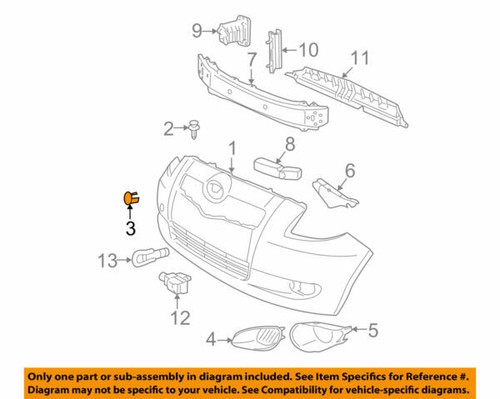 52721-52110-B0 Toyota Moulding, front bumper extension, rh 5272152110B0 ...
