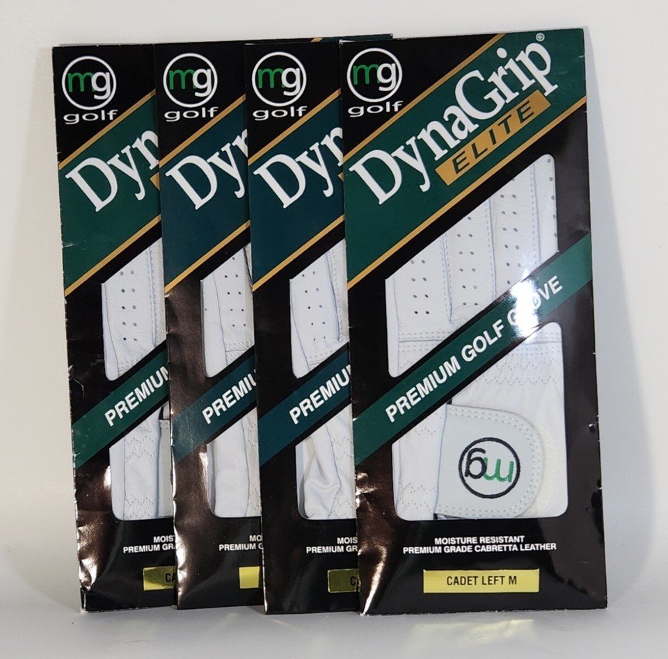 MG DynaGrip All Cabretta Left Handed Leather Golf Glove for Men, Medium ...