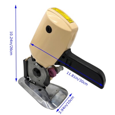 Electric Cloth Cutter 4.3"Blade Cloth Fabric Cutter Machine Scissors ...