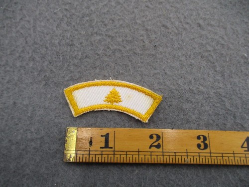 Vintage Boy Scouts Segment Patch Pine Tree Yellow S3 | eBay