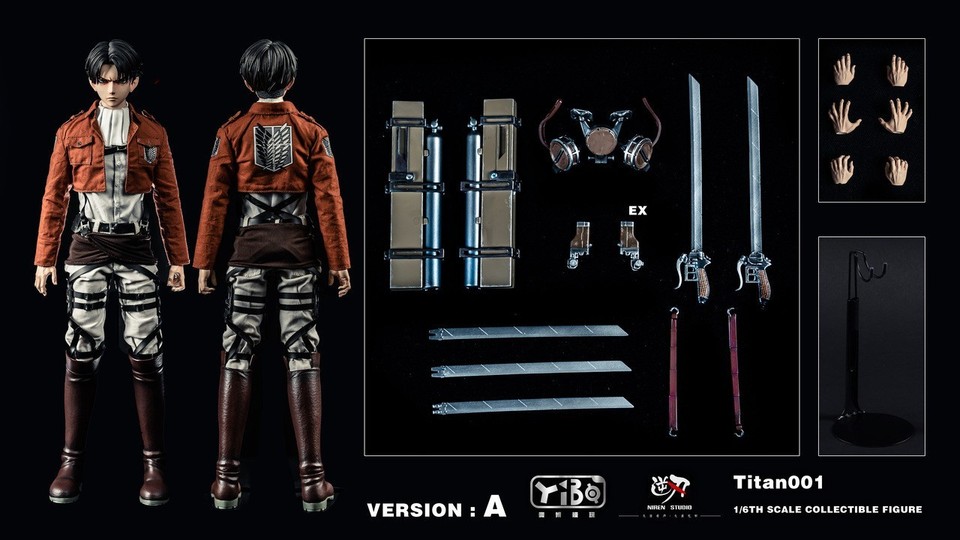 Niren Studio Attack on Titan Levi Ackerman 1/6 scale collectible action ...