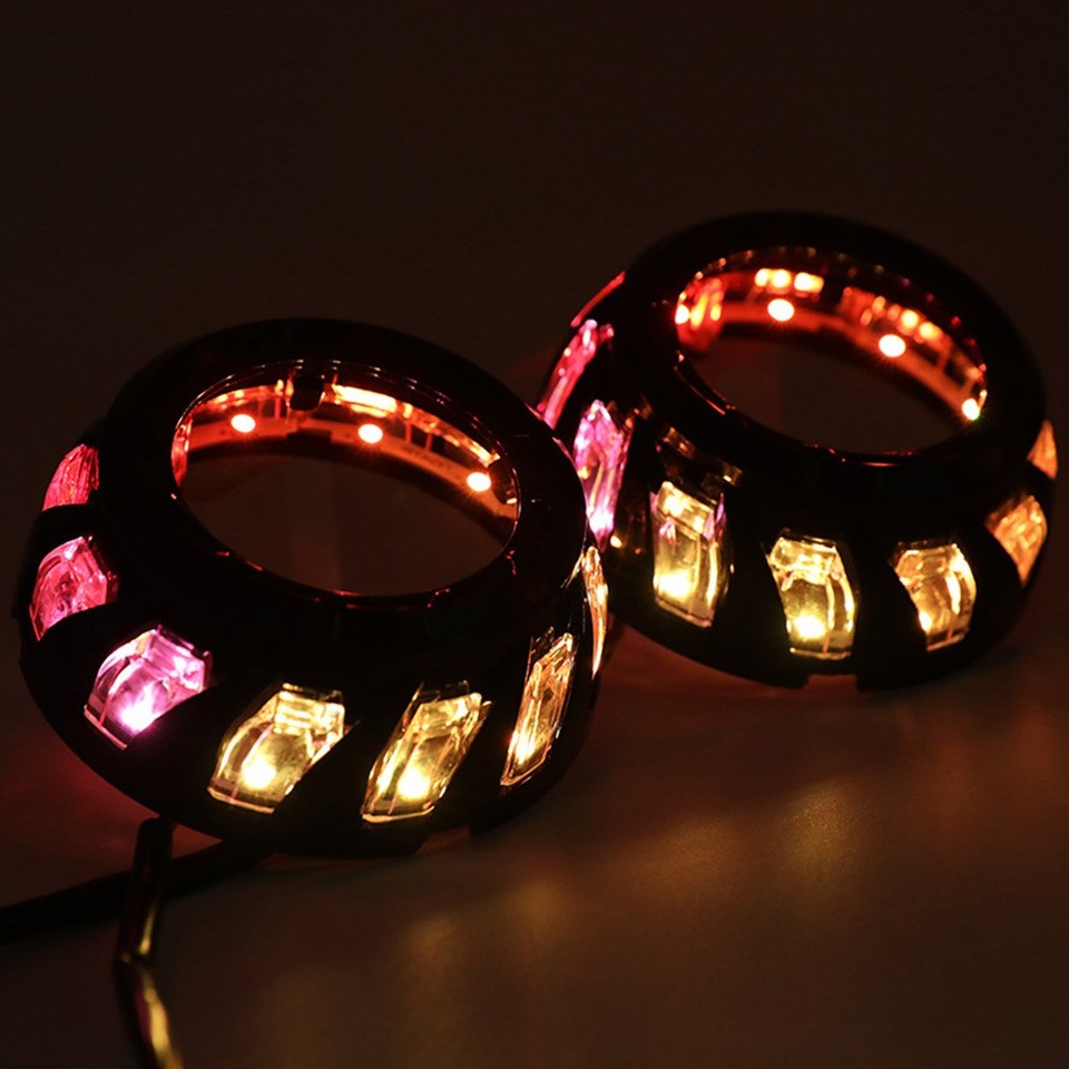 Angel Demon Eyes Headlight DRL Lamp Retrofit For 3 Inch Projector ...