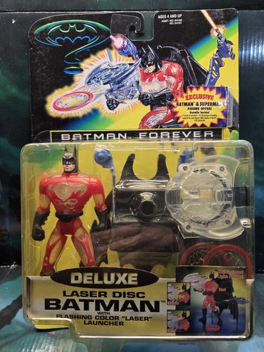 Batman Forever Deluxe Laser Disc Batman with Flashing Color Figure ...