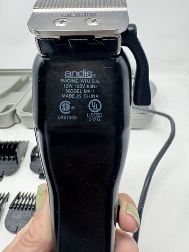 Andis Model MA-1 Pet Grooming with 6 Clippers Guards & Storage Case | eBay