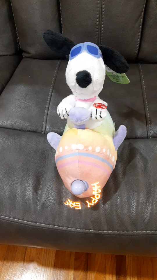 2024 SNOOPY AIRLINES ANIMATED EASTER PLUSH - PEANUTS - NEW WITH TAGS | eBay