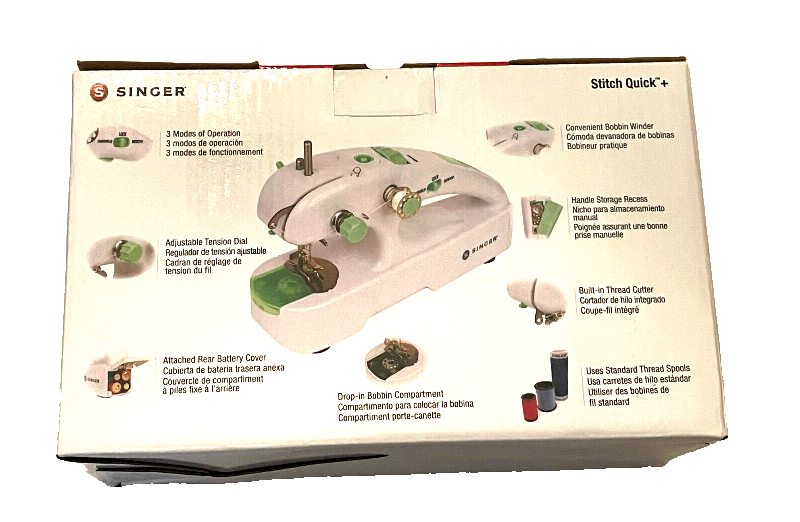 SINGER Stitch Quick Plus Cordless Hand Held Mending Portable Sewing ...