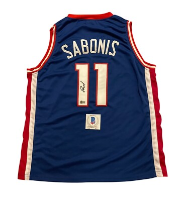 Domantas Sabonis Signed Jersey Sacramento Kings Autographed Auto COA | eBay