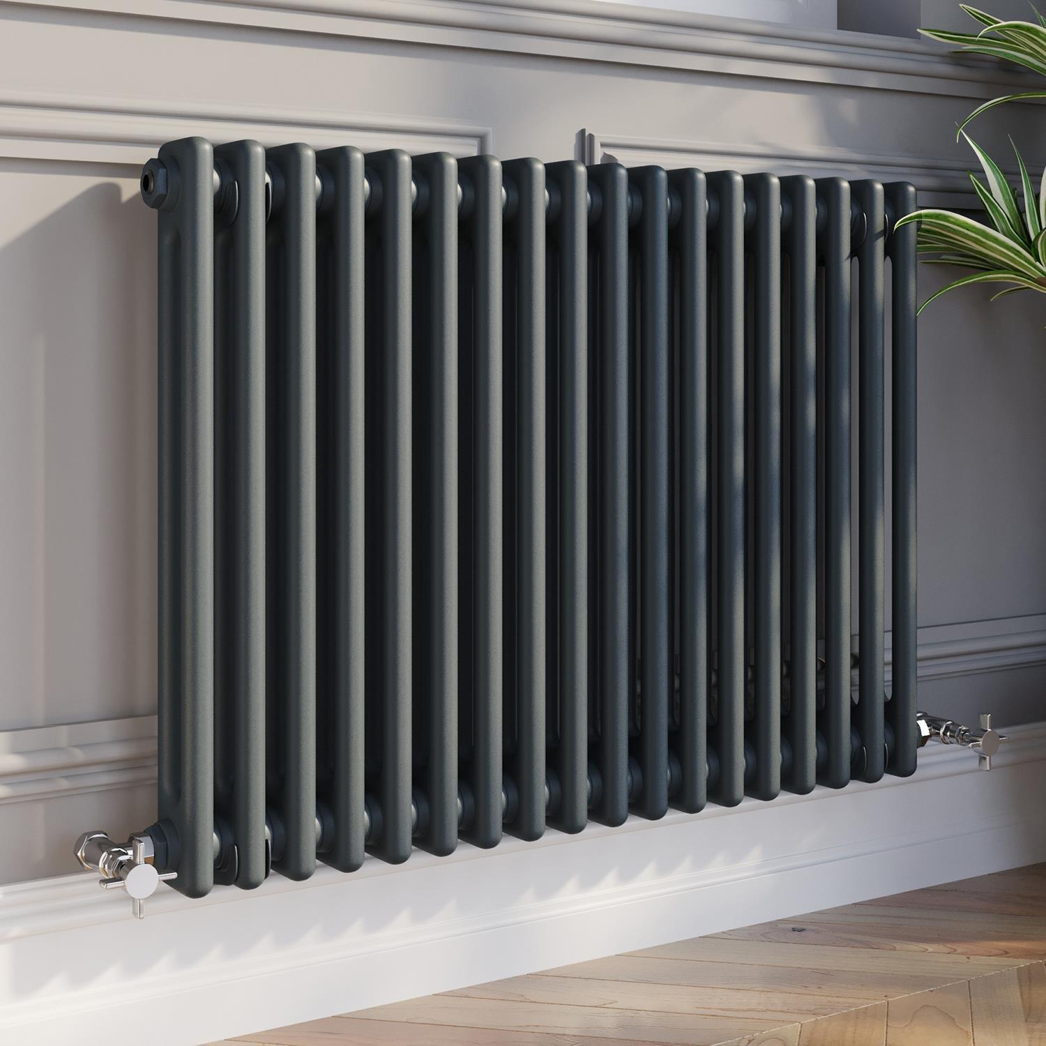 Traditional Colosseum Horizontal Double Bar Column Radiator 600 x 830 ...