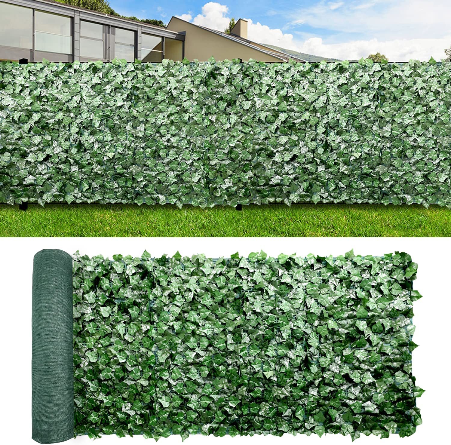 Faux Leaves Privacy Screen Fence