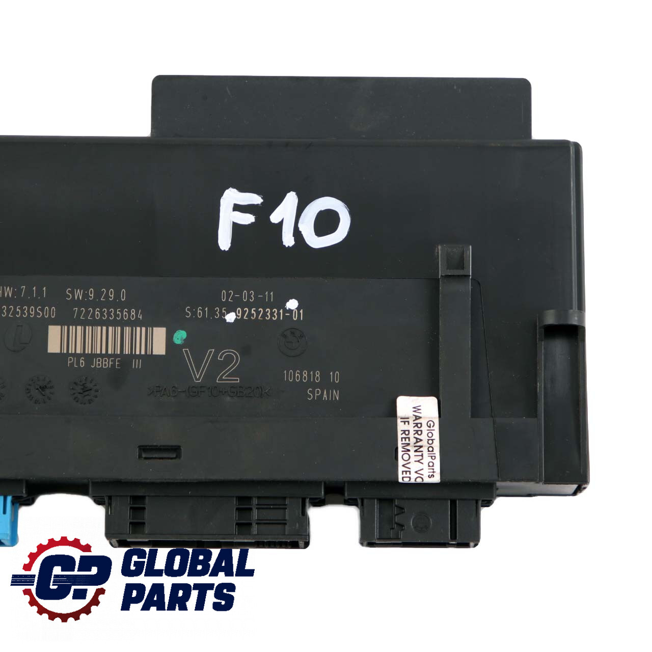 BMW F10 ECU Body Control Module Junction Box V2 PL6 JBBFE III 9252331 ...