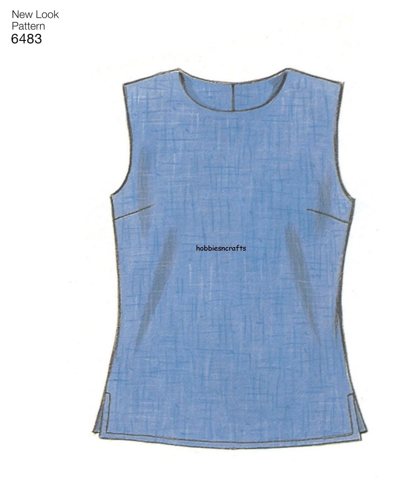 NEW LOOK 6483 MISSES' TOPS QUICK & EASY Sewing Pattern Sizes 6 - 16 ...