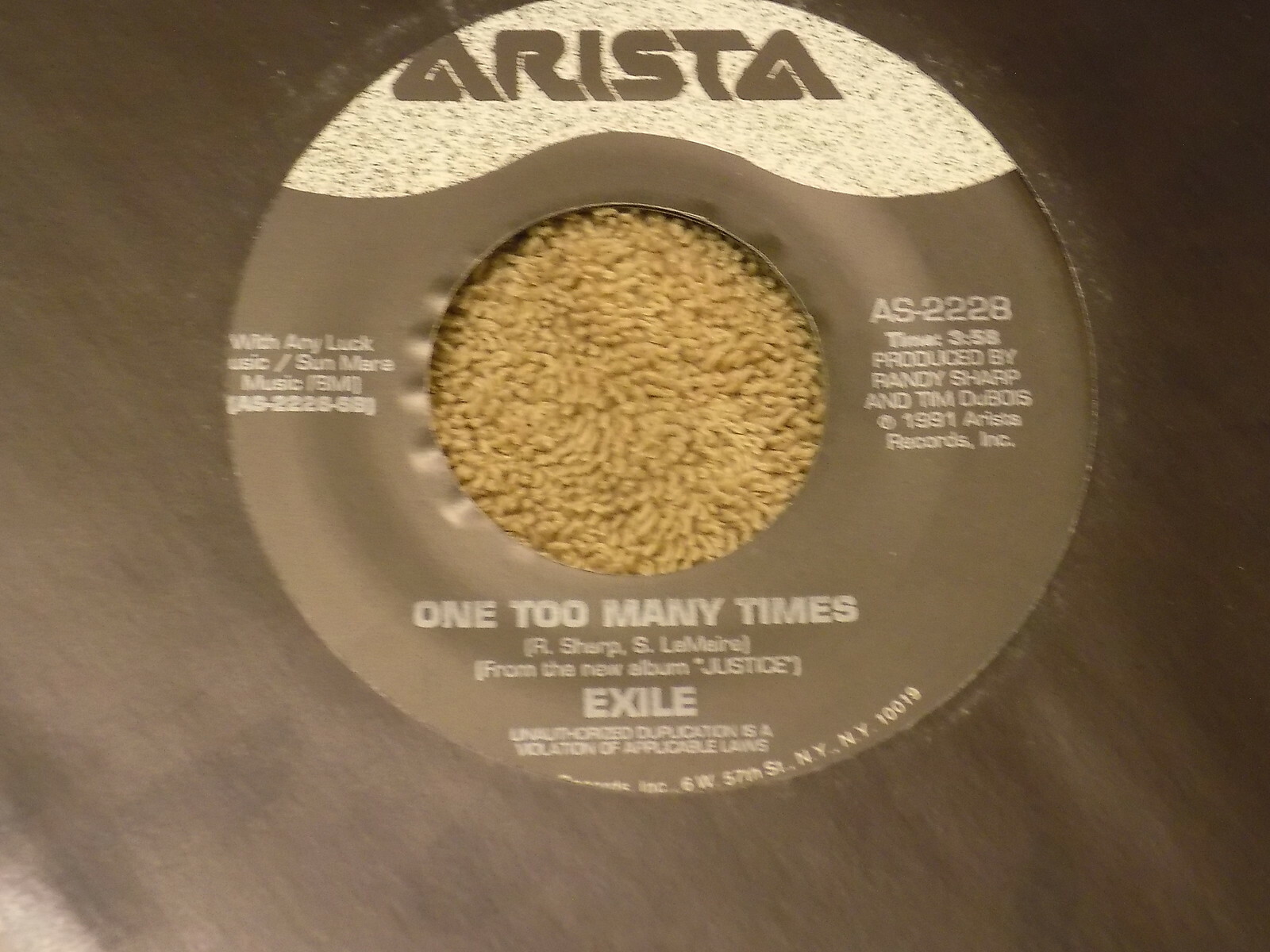 EXILE One Too Many Times / Even Now 7" 45 NM | eBay