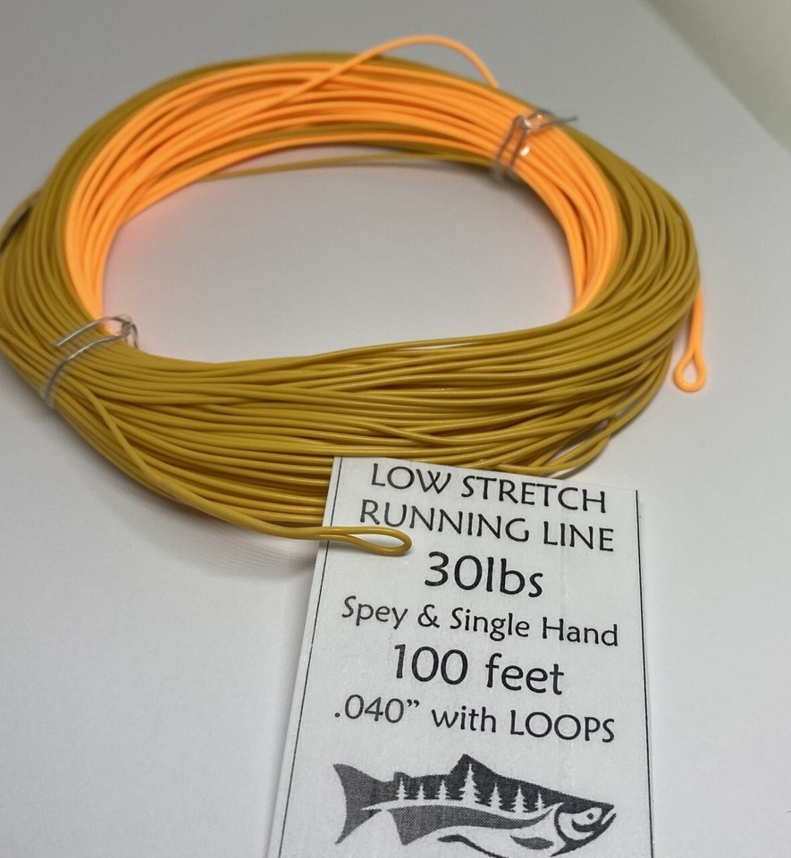 fly fishing running line 20lb or 30lb (with Loops) | eBay