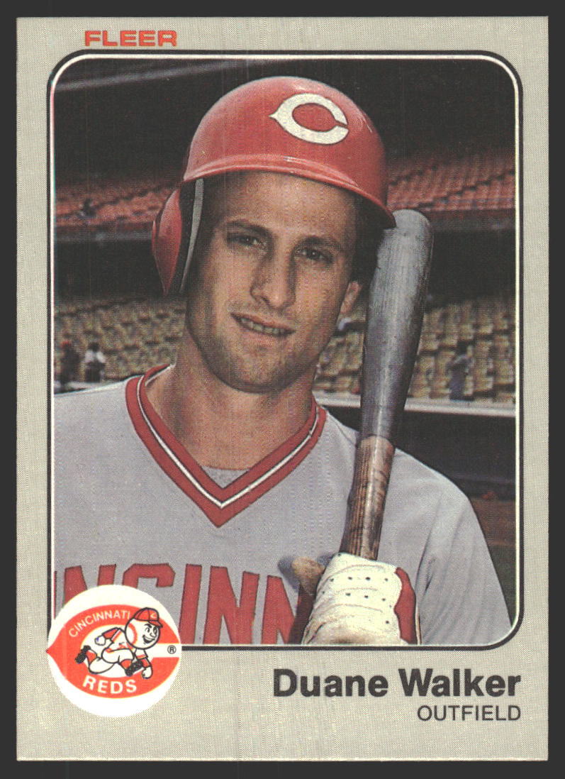Duane Walker #606 1983 Fleer Cincinnati Reds RC Rookie | eBay