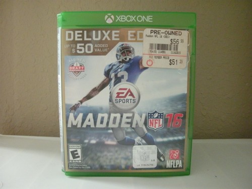 XBOX ONE (MADDEN NFL 16) DELUXE EDITION VIDEO GAME RATED E EVERYONE ...
