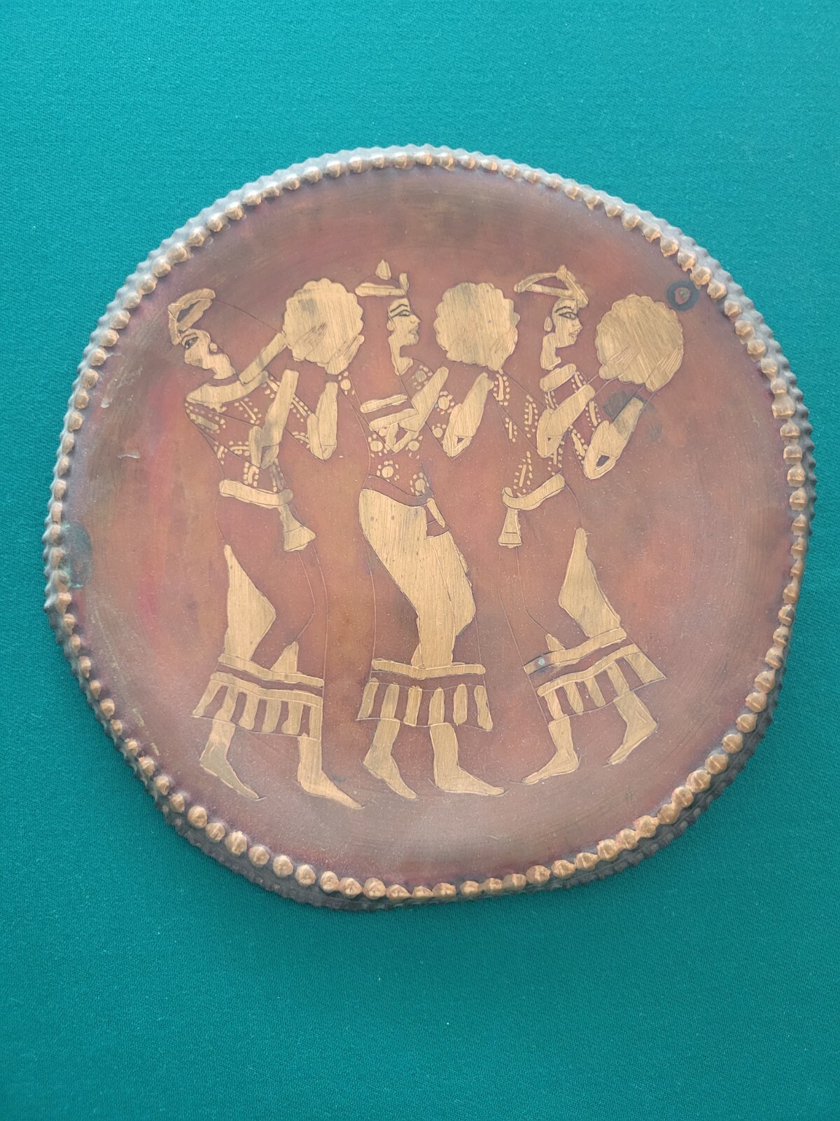 Copper Egyptian Handicraft Alexandria Etching Wall Art 9 3/4" | eBay