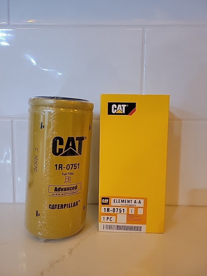 Genuine OEM Caterpillar CAT 1R-0751 1R0751 High Efficiency Fuel Filter ...