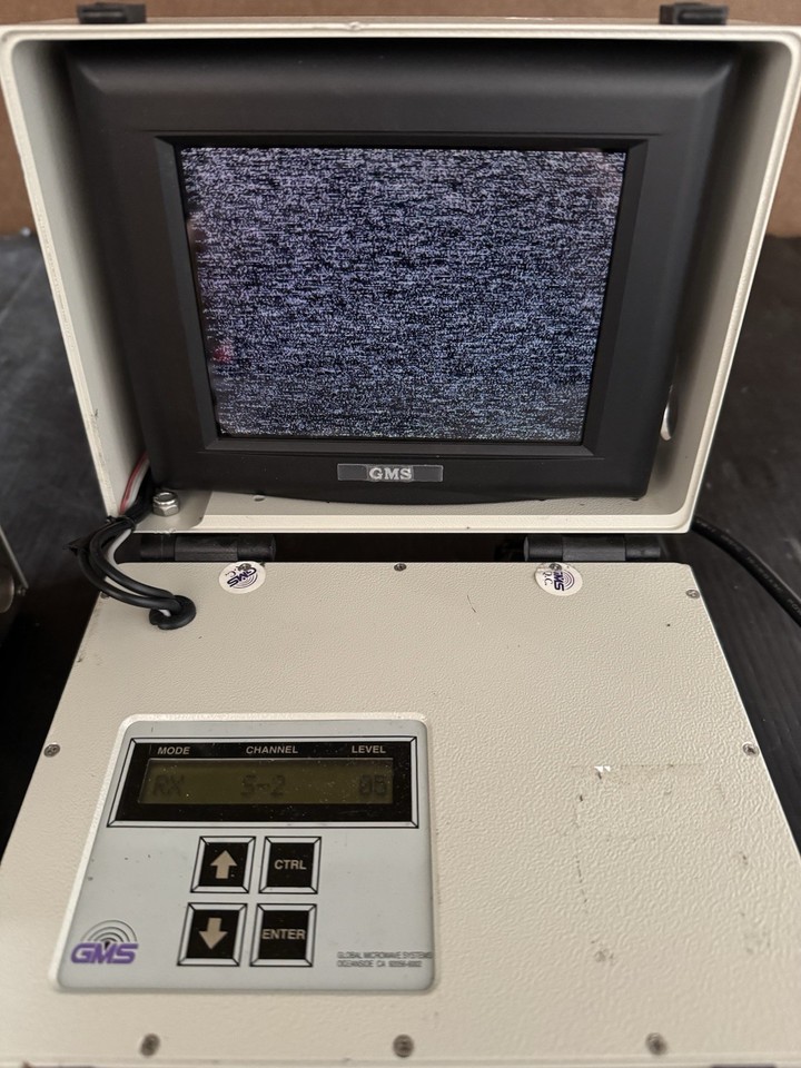 (4) GMS LMS1R8A134X Receiver + Monitor 7" Wide TFT LCD 6.2/6.8 MHz | eBay