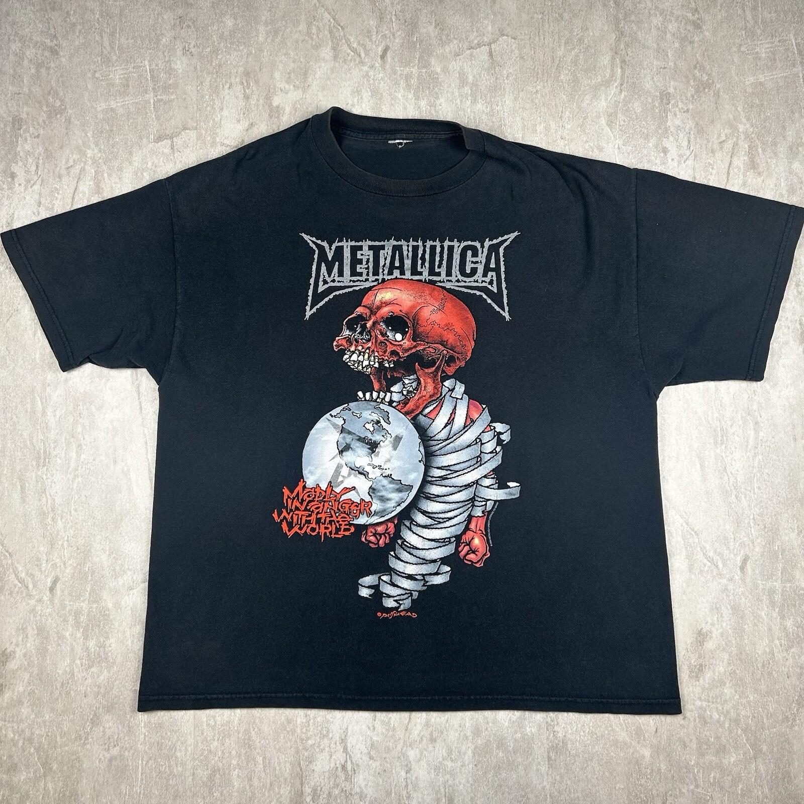 Vtg 2004 Metallica Madly In Anger Concert Tour Black … - Gem