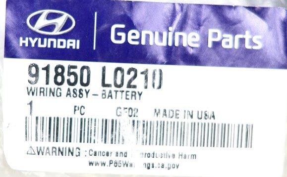 NEW OEM Battery Cable Wiring Assembly 91850L0210 for Hyundai Sonata ...