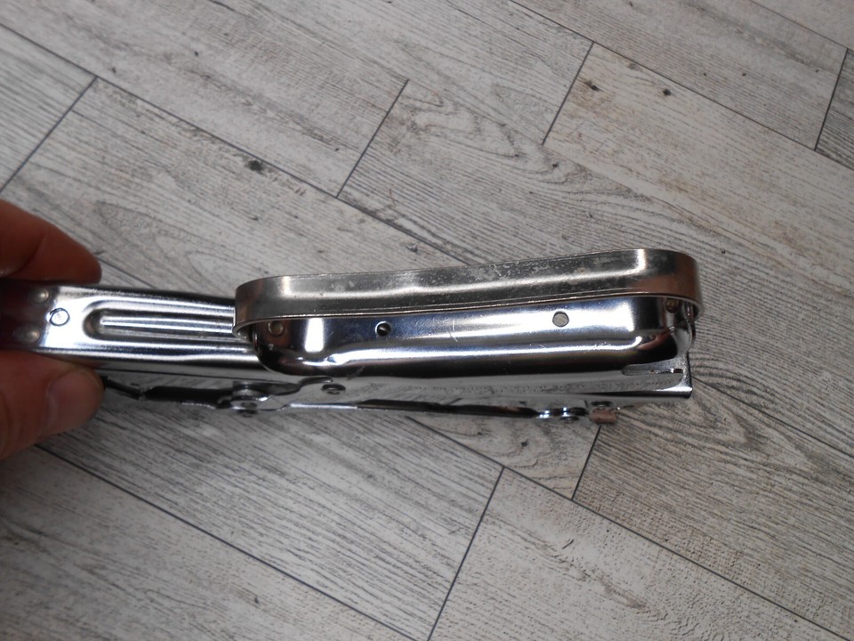 ACE FASTENER STAPLER CLIPPER NO.702 VINTAGE CHROME HEAVY DUTY OFFICE ...