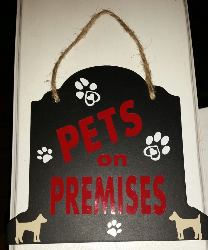 Personalized hanging Dog sign - funny beware of dog warning sign Design ...