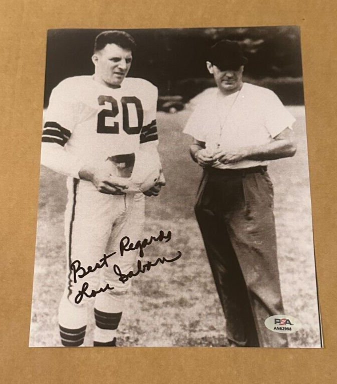 LOU SABAN SIGNED CLEVELAND BROWNS 8X10 PHOTO PSA/DNA COA AUTHENTIC | eBay