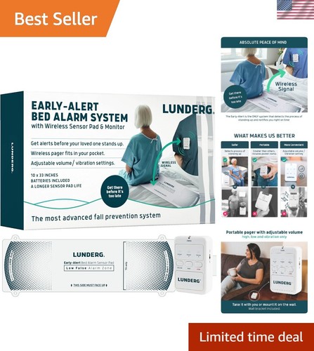 Early Alert Bed Alarm for Elderly Adults - Wireless Bed Sensor Pad ...