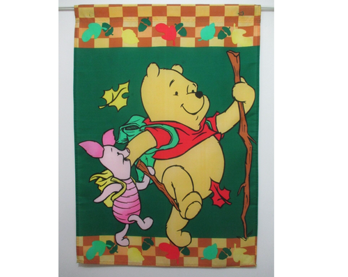 Disney Winnie the Pooh AN AUTUMN HIKE Outdoor Flag 28" X 40" Piglet ...