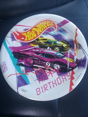 Hot Wheels Racer Party Dinner Plates 20cm 8pk. Retro 1990 | eBay Australia