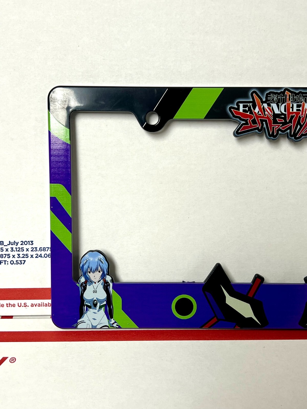 Neon Genesis Evangelion License Plate Frame featuring Asuka and Rei | eBay