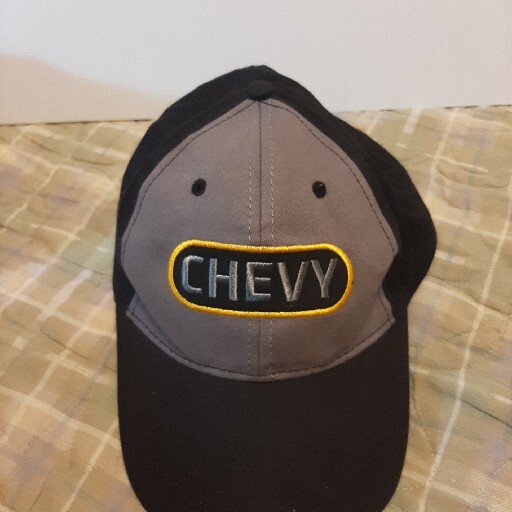 CHEVROLET CHEVY Cap / Hat ADJUSTABLE BLACK & GRAY - Gem