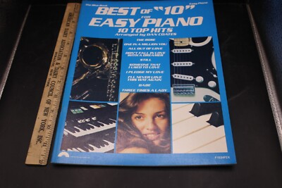 Vintage 1981 Best of "10" Easy Piano Vocal 10 Top Hits The Blue Book ...