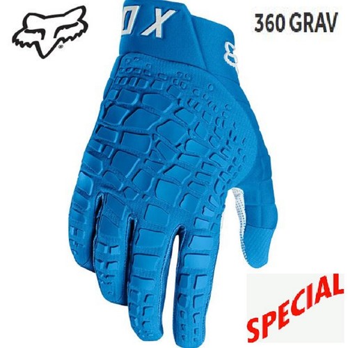 FOX 360 Motocross Glove GRAV NEW Yamaha blue MX Dirt bike Off Road RRP ...