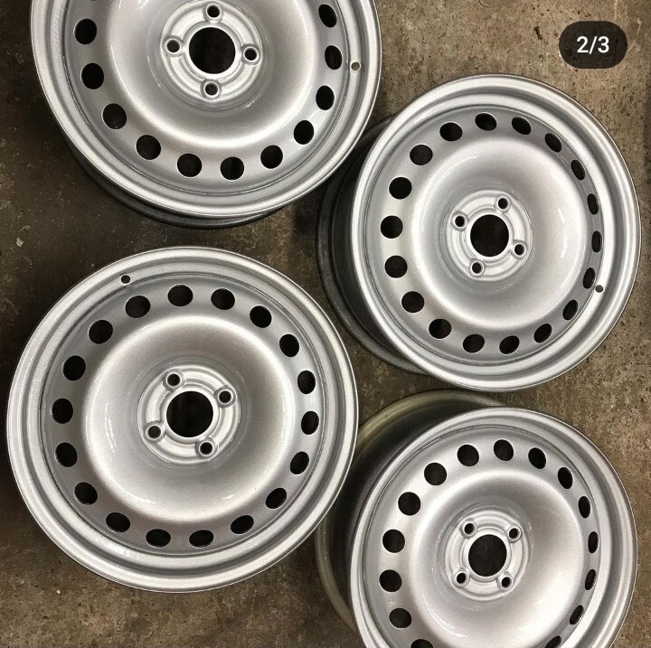 Renault 16 Inch Steelies Steel Wheels 4x100 60.1mm Center 16" Clio MX5 ...