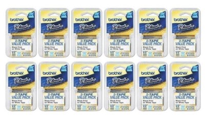 Brother M231 PTouch Label Tape P-Touch M-231 M2312PK (24) PACK ...