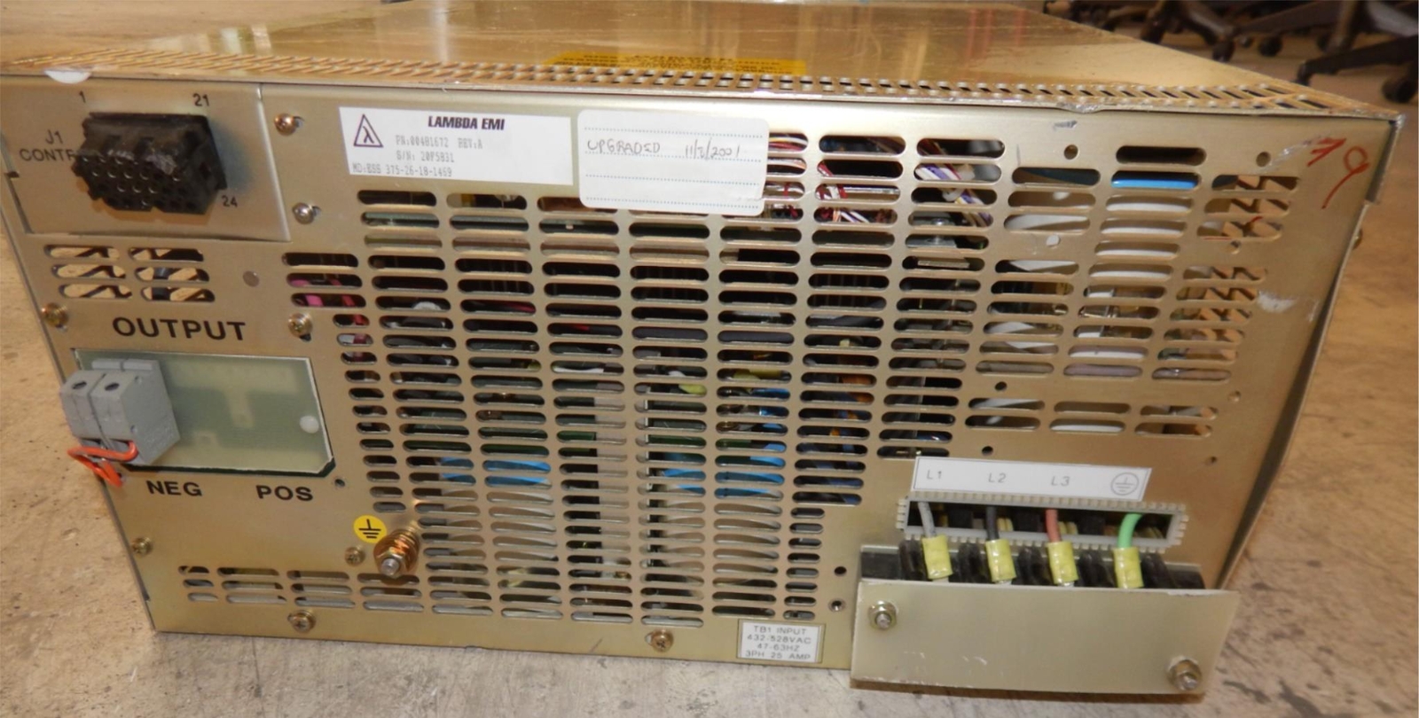 LAMBDA EMI ESS POWER SUPPLY ESS 375-26-18-1469 / MODEL # 00481672 (#3745) | eBay