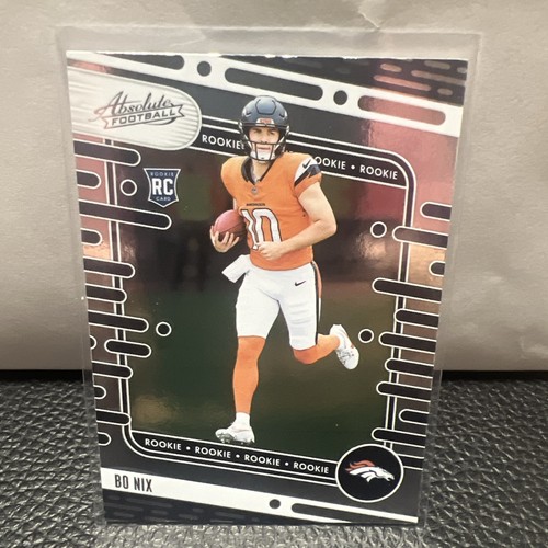 2024 Panini Absolute Bo Nix Rookie Card RC #112 Denver Broncos | eBay
