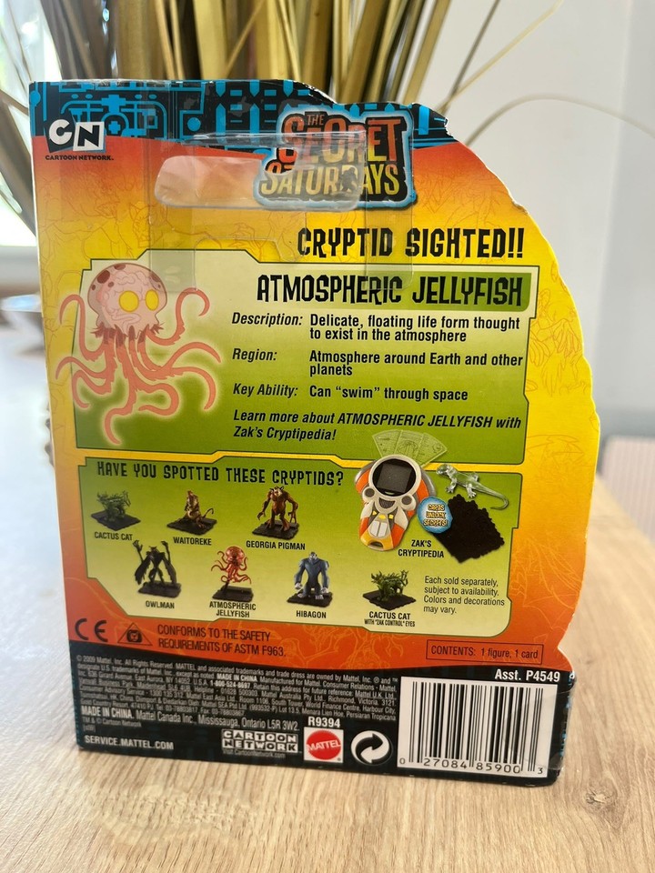 The Secret Saturdays Action Figure Atmospheric Jellyfish HTF Cartoon ...