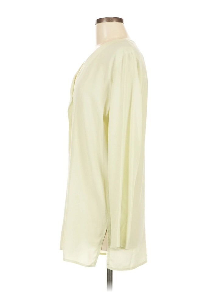Episode by Carolyn Wright Freeman Women Ivory Long Sleeve Silk Top 6 | eBay