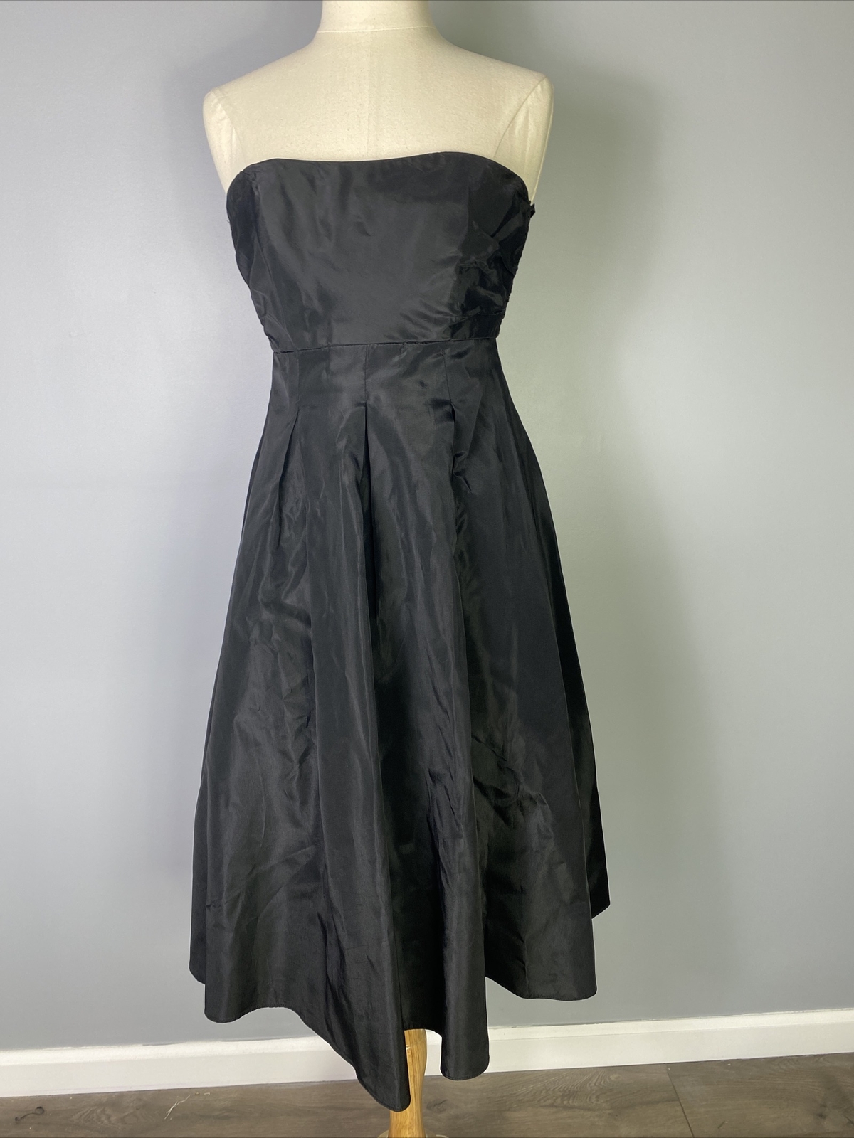 Size 4 Small Xs Jim Hjelm Occasions Taffeta Dress Bla… - Gem